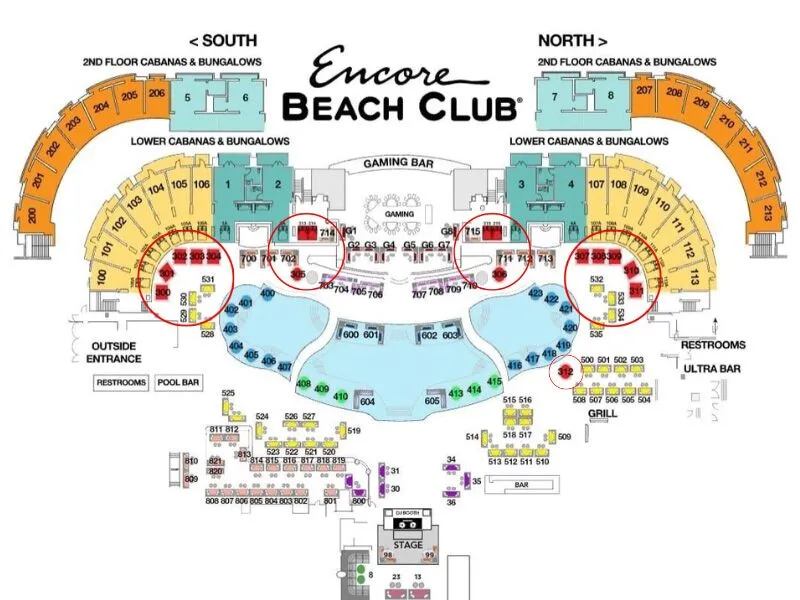 Encore Beach Club Daybed: VIP Hosted Reservations + Pricing