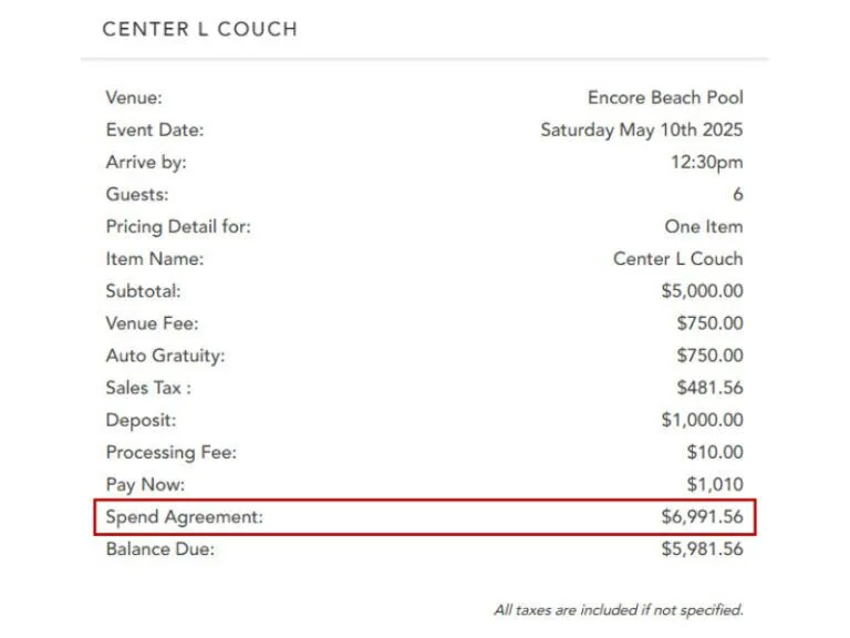 Encore Beach Club Tables & Bottle Service (2025 Guide)